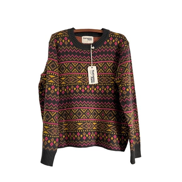 Savanna Jane | Sweaters | Savanna Jane Womens Multicolor Geometric Cozy ...